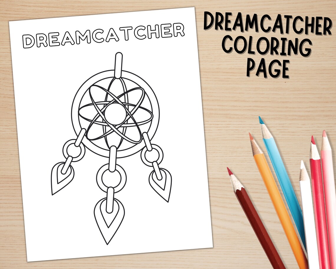 Printable Dreamcatcher Craft Native American Day Craft Activity ...