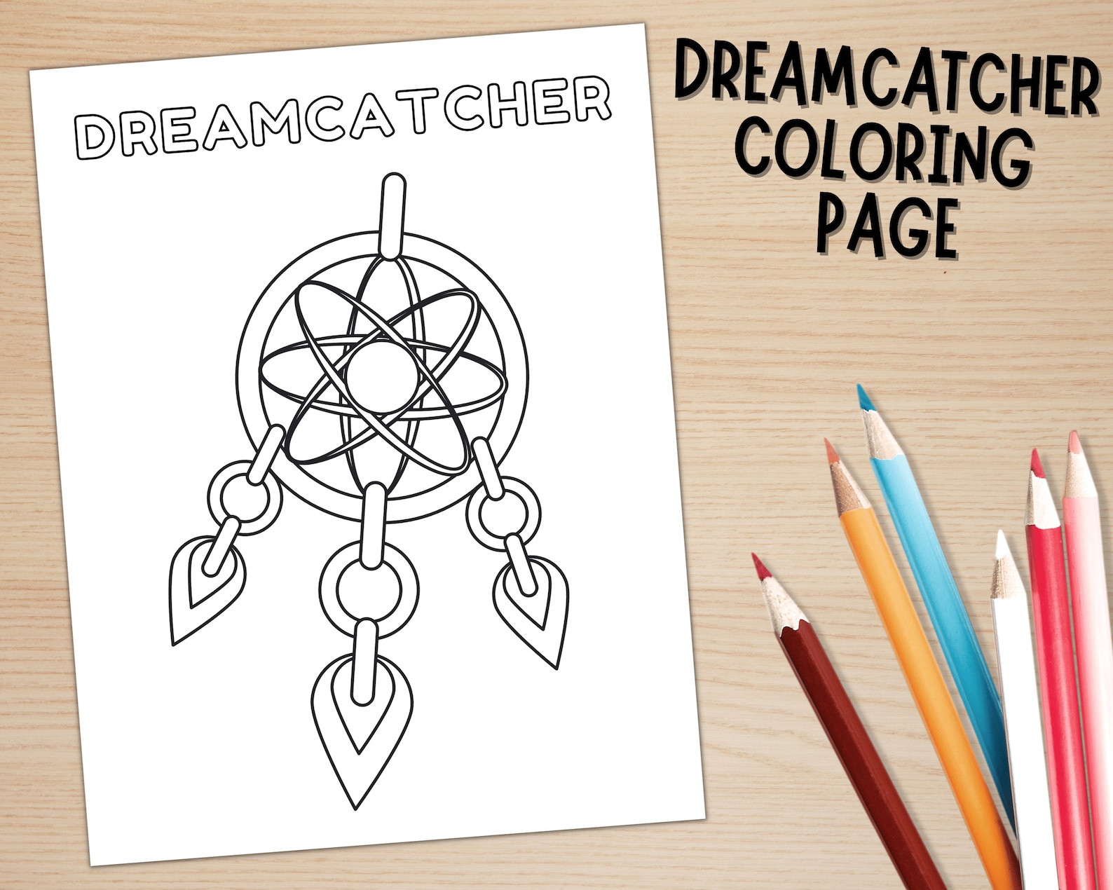 Printable Dreamcatcher Craft | Native American Day Craft Activity ...