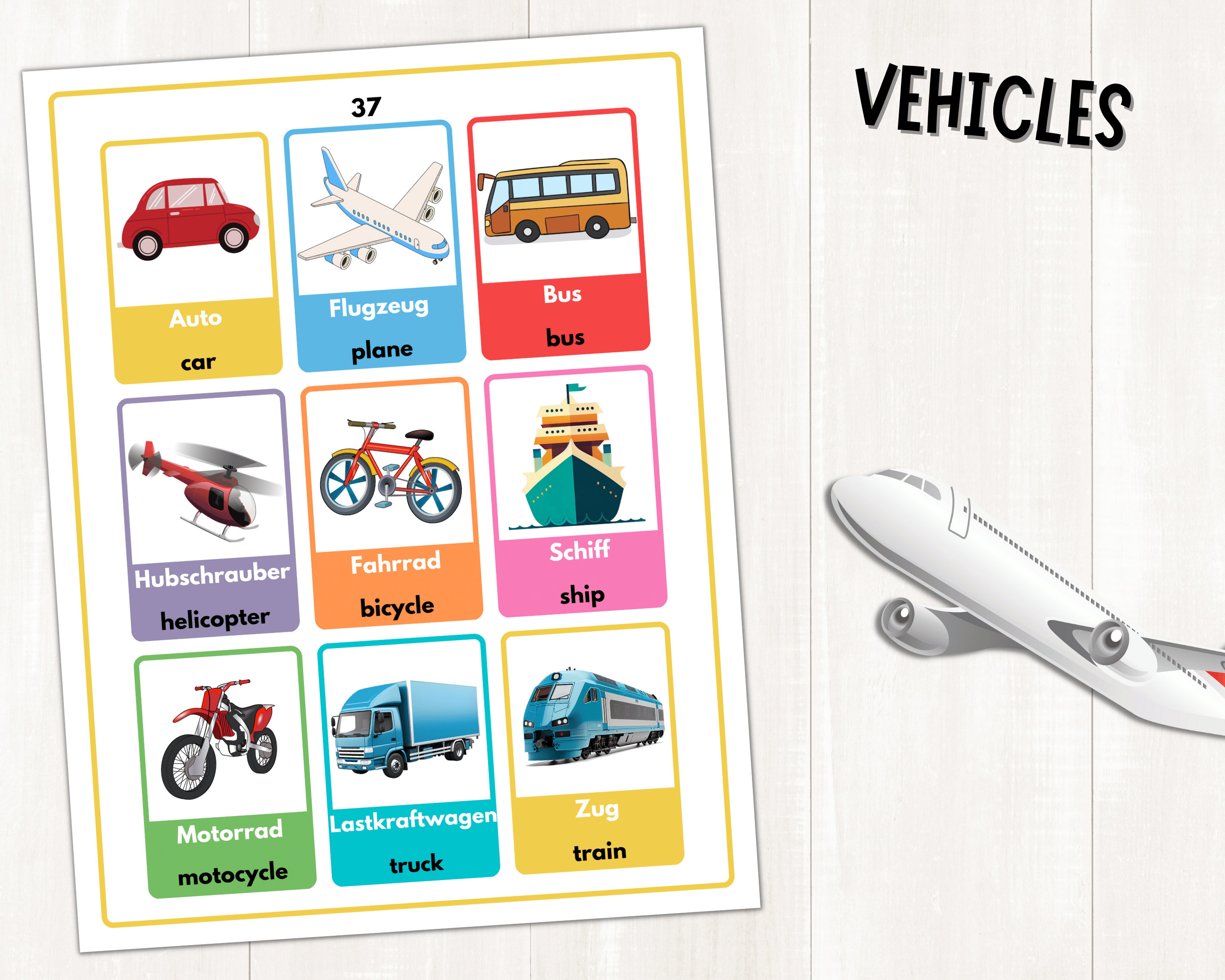 Printable German-english Picture Dictionary | My First 200 German Words ...