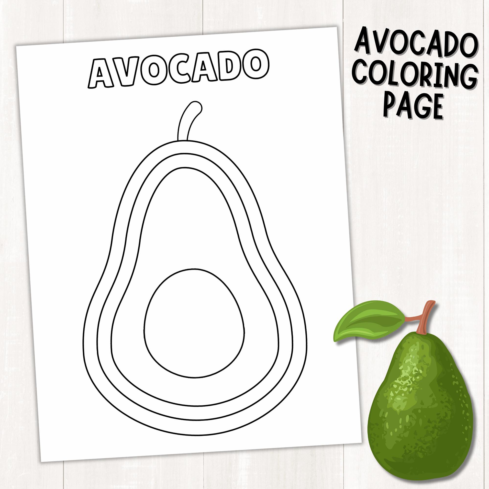 Printable Avocado Craft Template | Cinco De Mayo Craft | Build an ...