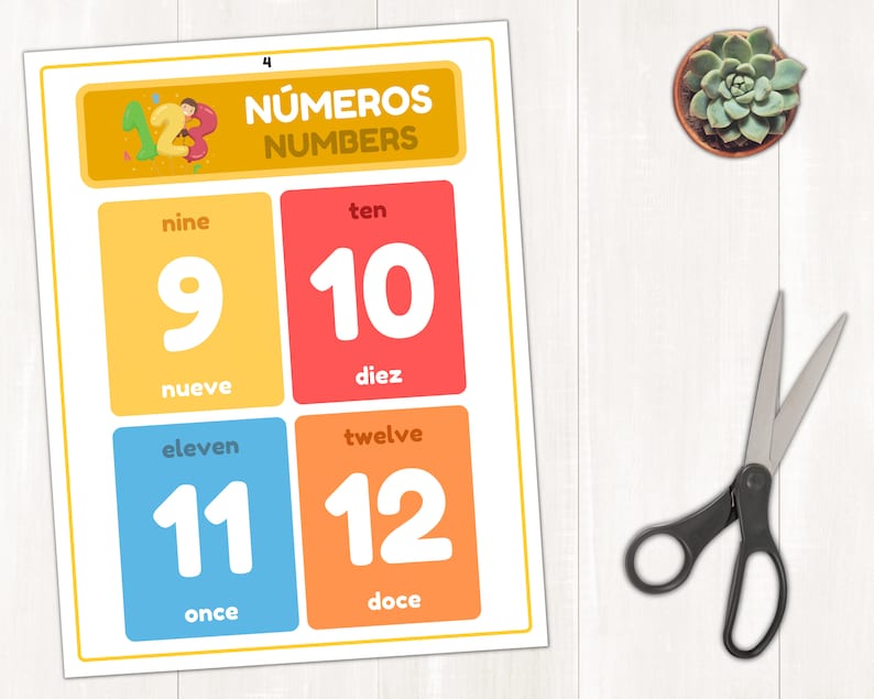 My First 100 Spanish Words | Printable Spanish-english Picture ...