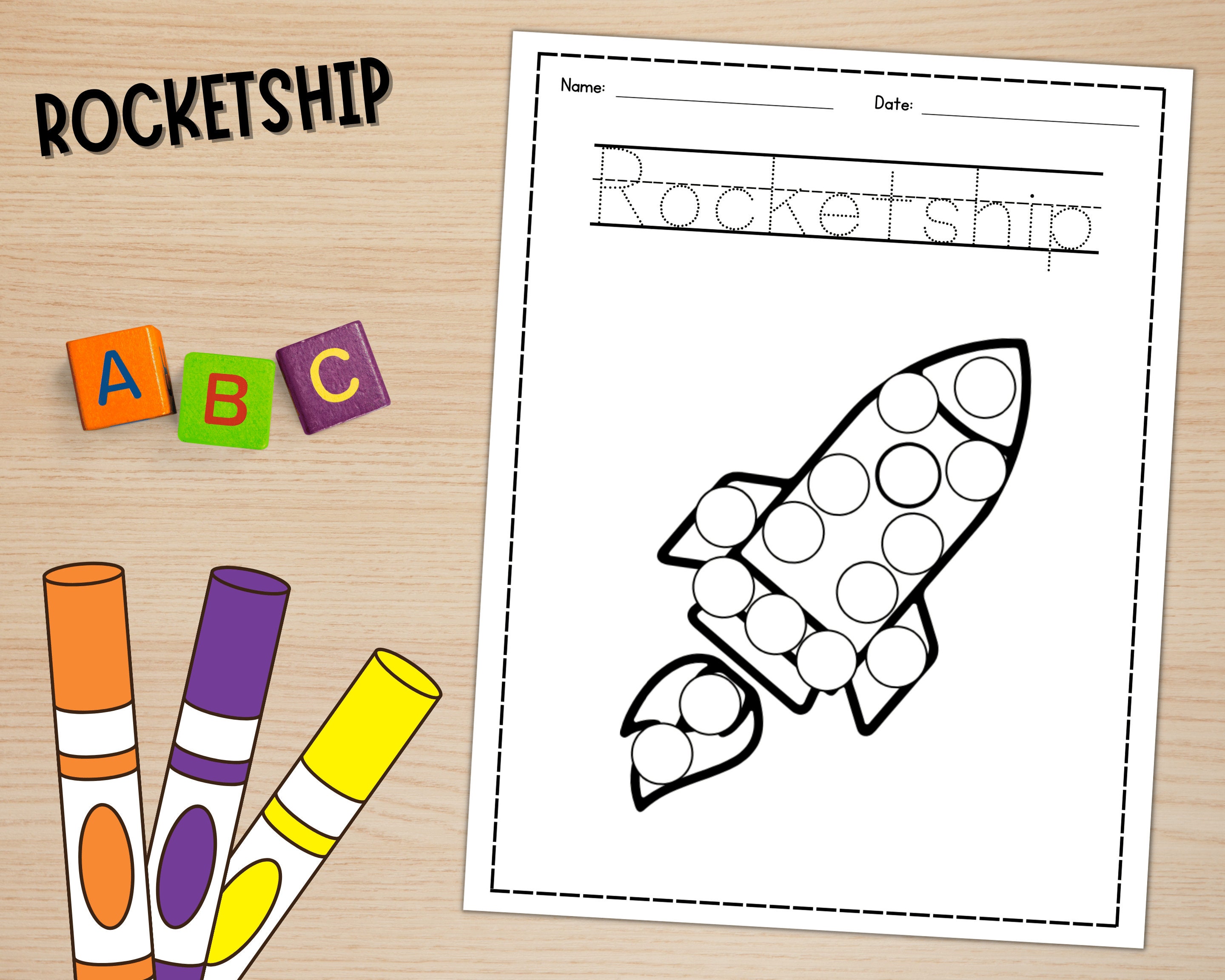 Transportation Do-a-dot Printables Vehicles Dot Markers Tracing ...