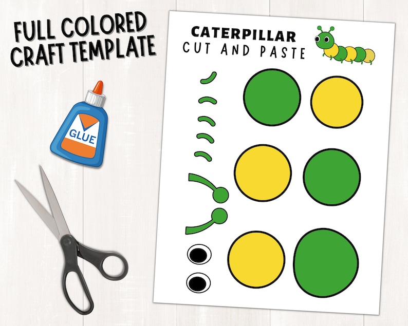 Printable Caterpillar Craft, Spring Activities, Insect Craft ...