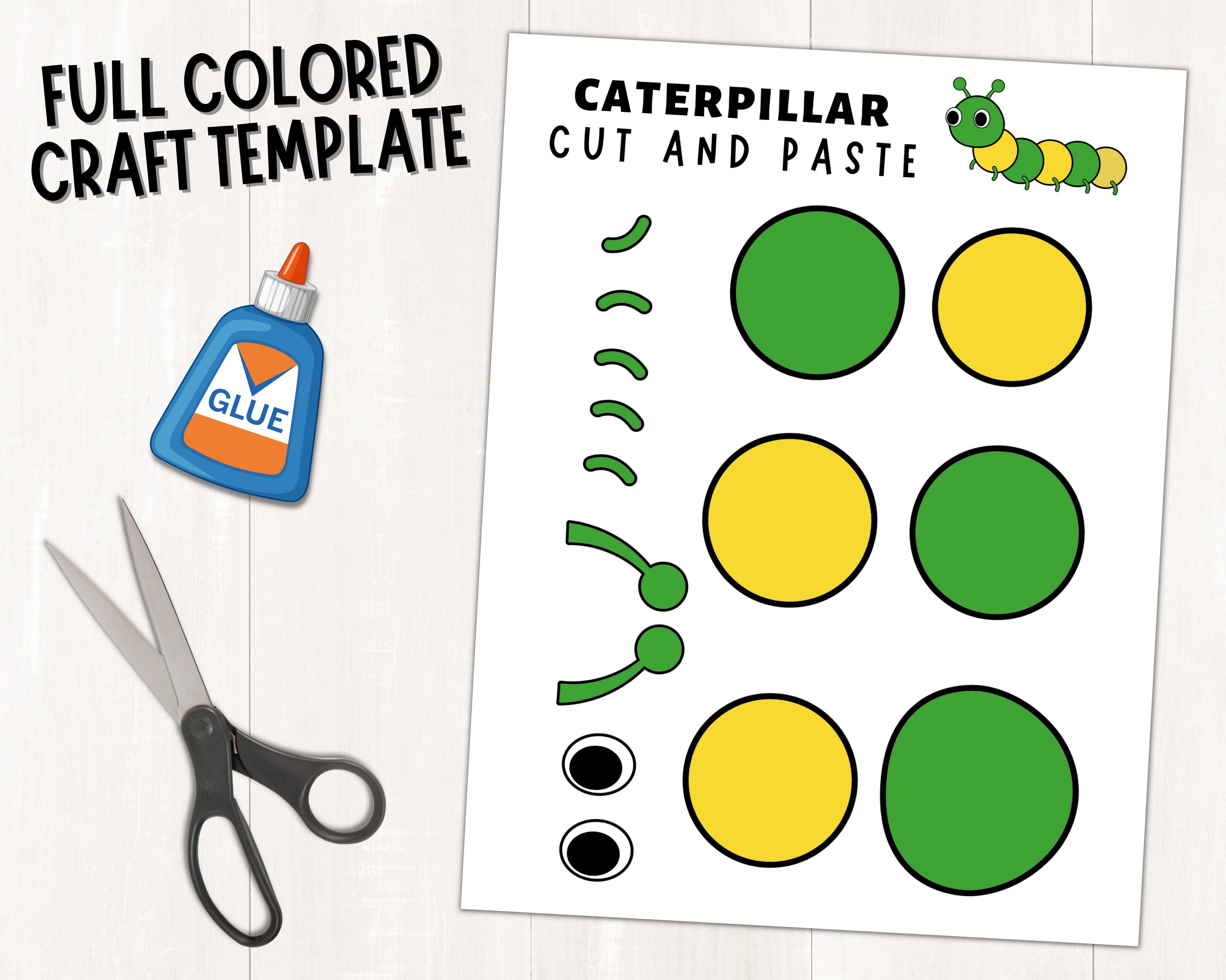Printable Caterpillar Craft, Spring Activities, Insect Craft ...