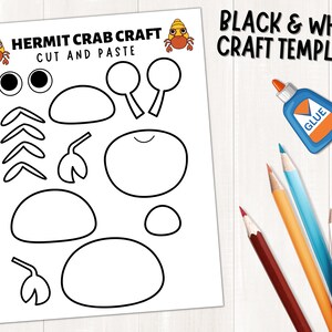 Hermit Crab Craft | Sea Life Activity | Ocean Animals Craft | Cut ...