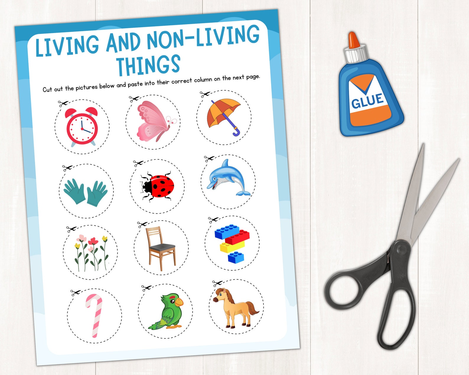 Living and Non-living Things Sorting Activity, Identifying Living and ...
