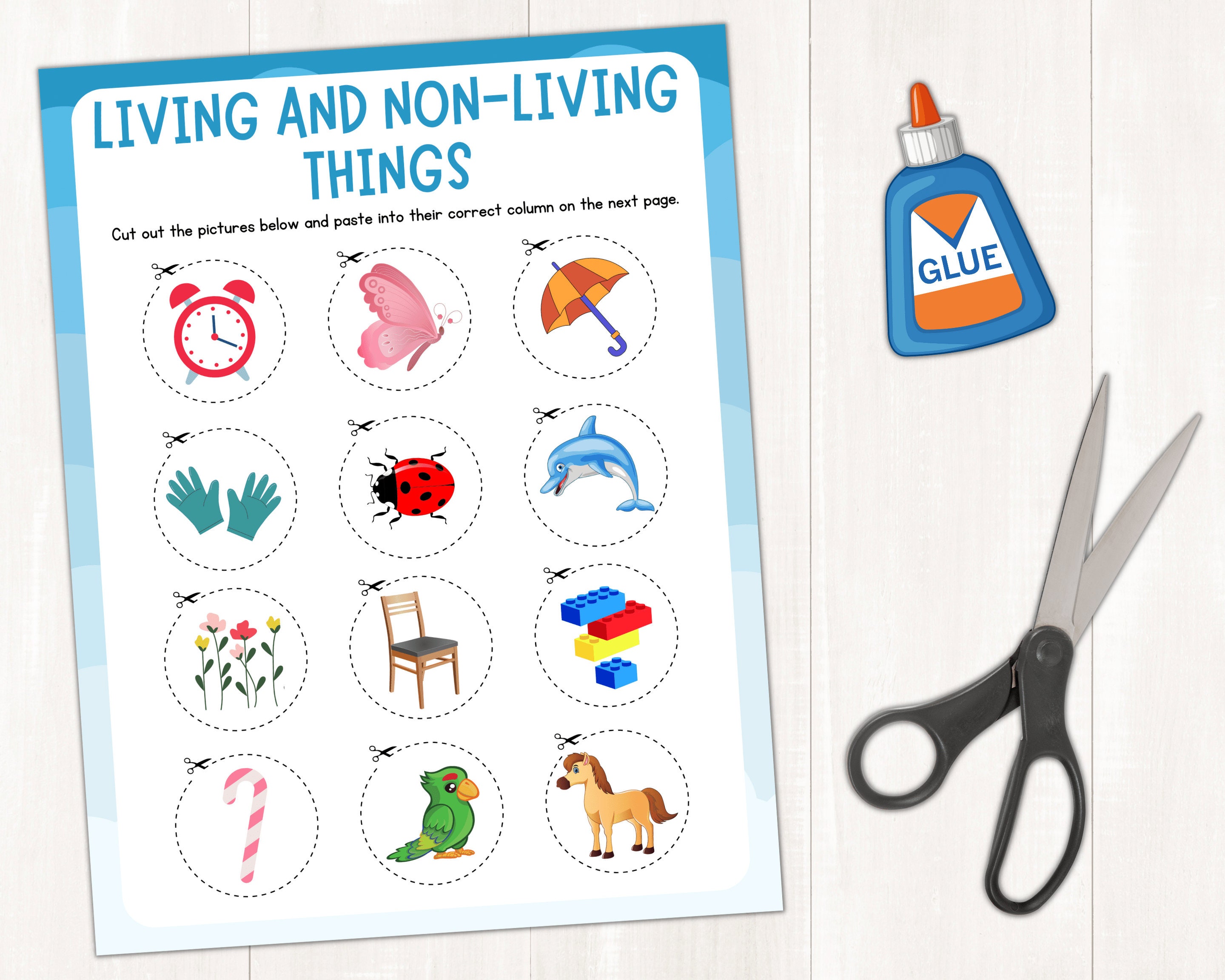 Living and Non-living Things Sorting Activity, Identifying Living and ...