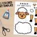 Printable Paper Sheep Craft Template for Kids Farm Animal Crafts Farm ...