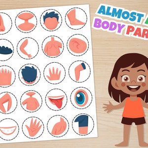 Body Parts Matching Activity | Preschool Activity | Parts of the Body ...