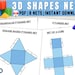 Cutout 3D Shape Nets Craft Activity Worksheets, Build 3D Shapes ...