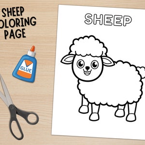 Printable Paper Sheep Craft Template for Kids | Farm Animal Crafts ...