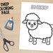 Printable Paper Sheep Craft Template for Kids Farm Animal Crafts Farm ...
