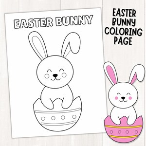 Printable Easter Bunny Craft Template | Easter Craft for Kids | Spring ...