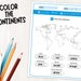 Continents of the World Worksheets for Kids | Continents Labeling ...