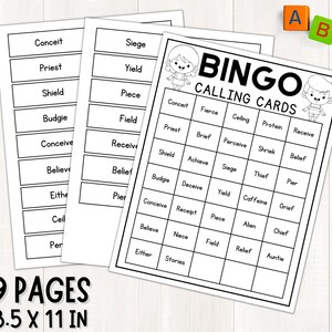 Long Vowel E Bingo (ee, Ea) | Phonics Bingo Game for Kids | Long E ...