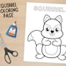Printable Squirrel Craft Template Forest Animal Craft Fall Activities ...