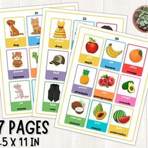 Printable Arabic-english Picture Dictionary | My First 200 Arabic Words ...