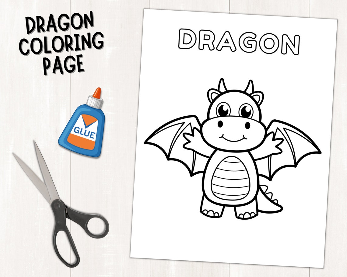 Printable Dragon Craft for Kids | Fairytales Activities | Build a ...