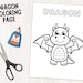 Printable Dragon Craft for Kids | Fairytales Activities | Build a ...