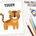 Tiger Craft Template | Printable Paper Tiger Craft | Color, Cut, and ...