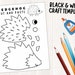 Printable Hedgehog Craft | Build a Hedgehog | Fall Craft Activity ...