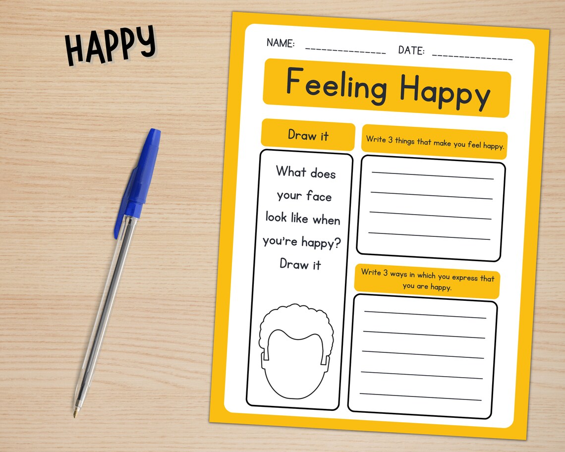 Identifying Feelings and Emotions Social Skills Worksheets Identify and ...