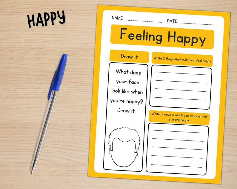 Identifying Feelings and Emotions | Social Skills Worksheets | Identify ...