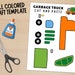 Printable Garbage Truck Craft | Earth Day Craft Activity | Garbage ...