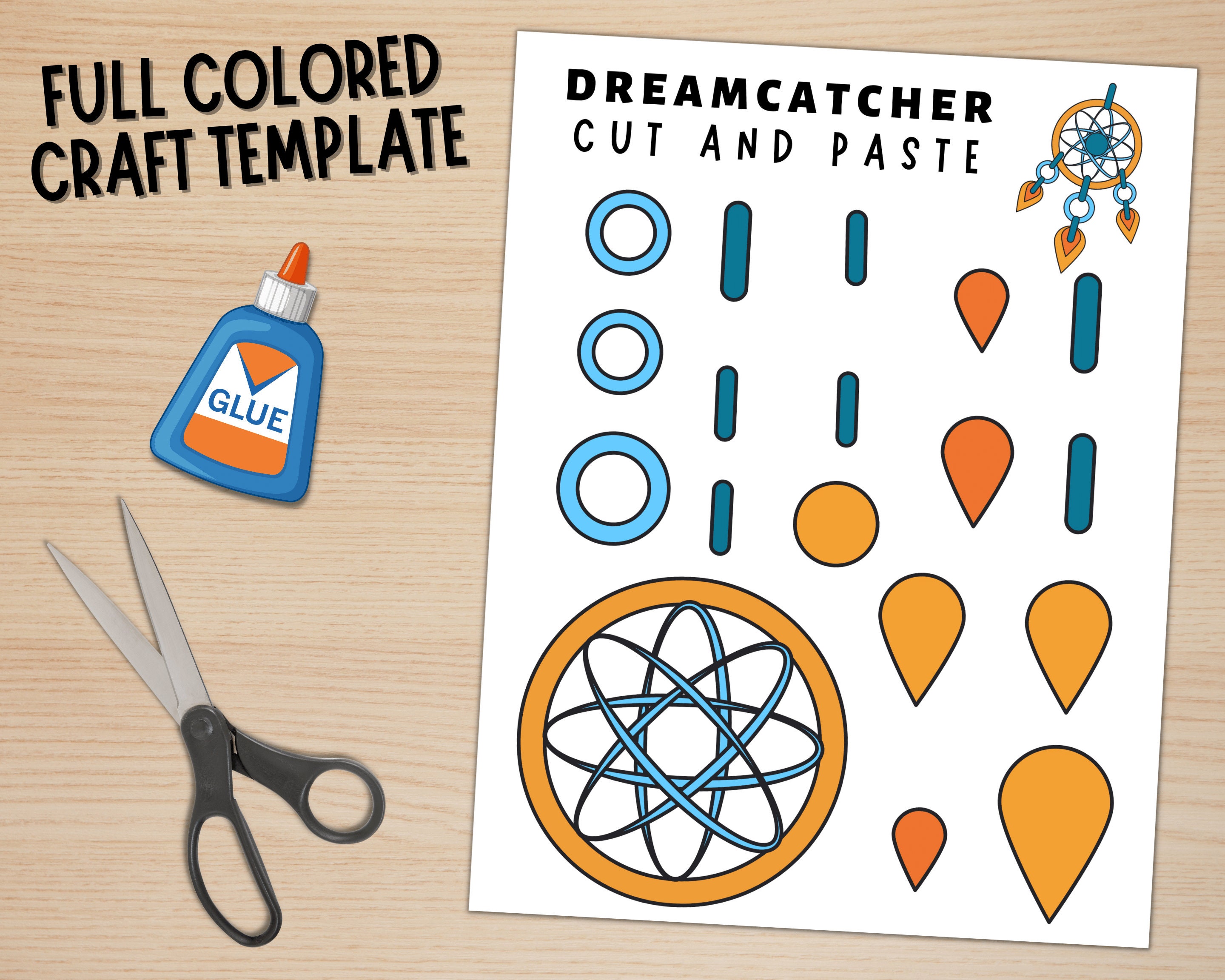 Printable Dreamcatcher Craft | Native American Day Craft Activity ...