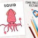 Printable Squid Craft | Sea Life Activity | Ocean Animal Craft | Color ...