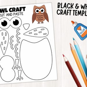 Printable Owl Craft Template for Kids | Fall Crafts & Activities ...