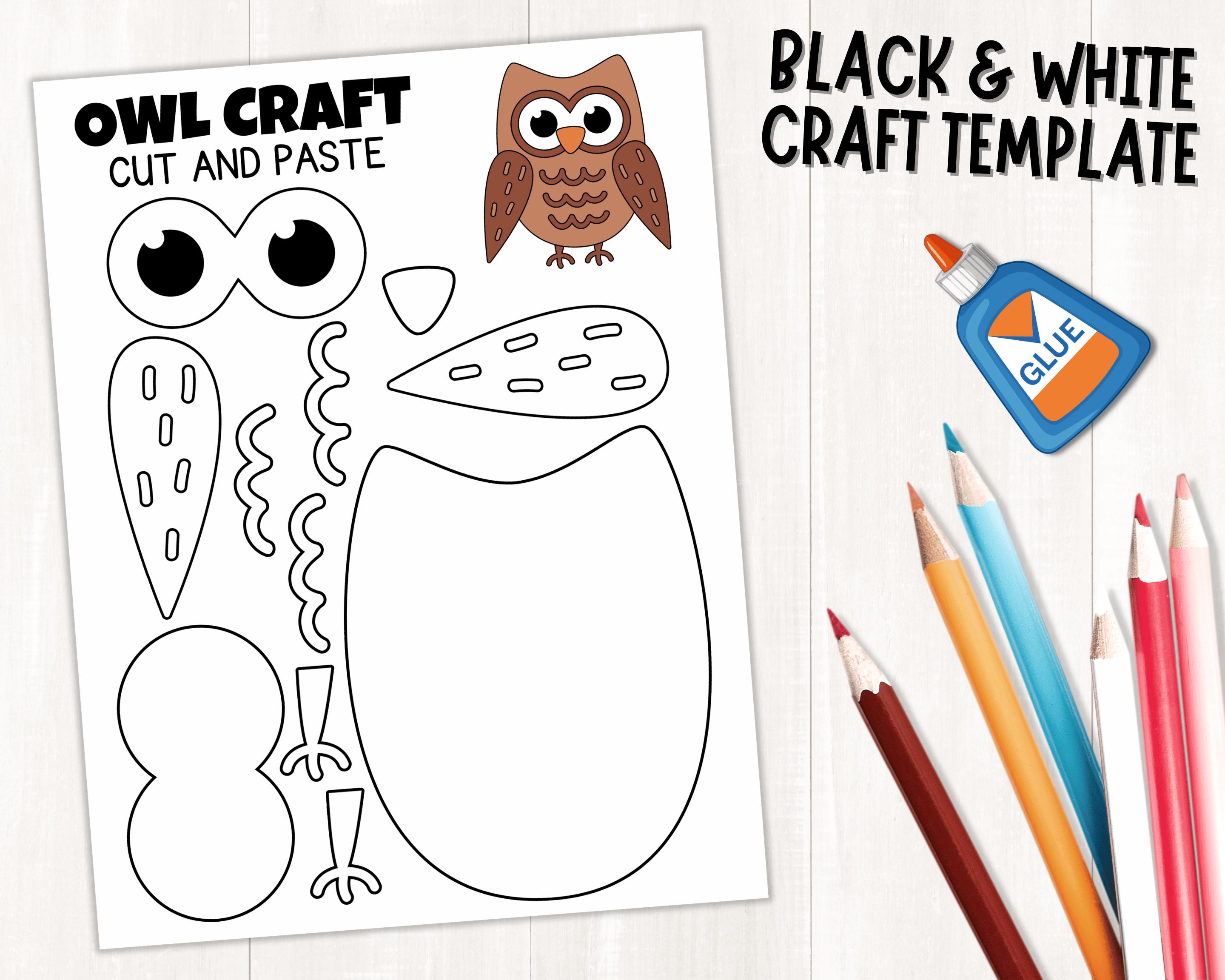 Printable Owl Craft Template for Kids | Fall Crafts & Activities ...