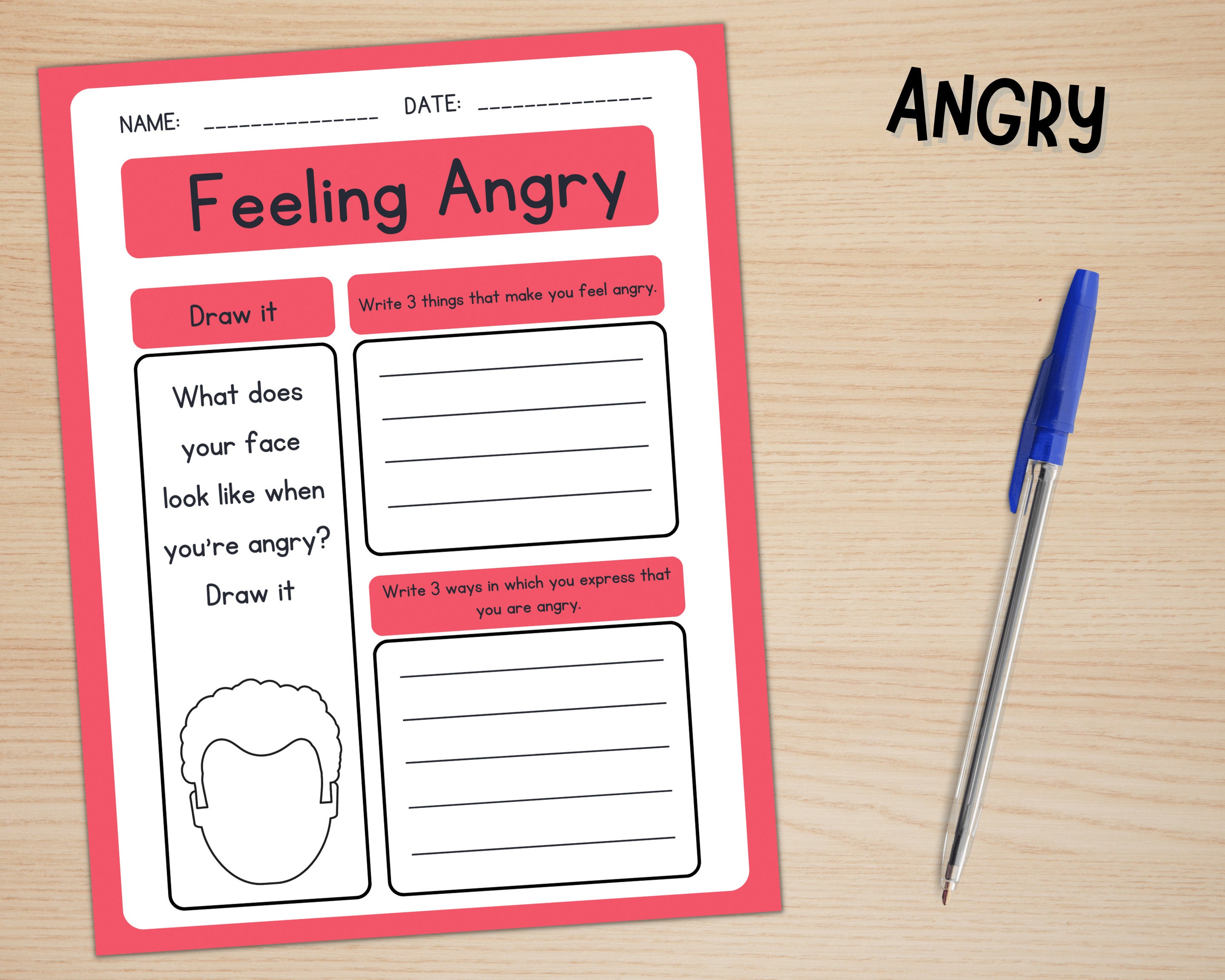 Identifying Feelings and Emotions | Social Skills Worksheets | Identify ...