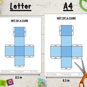 Cutout 3D Shape Nets Craft Activity Worksheets, Build 3D Shapes ...