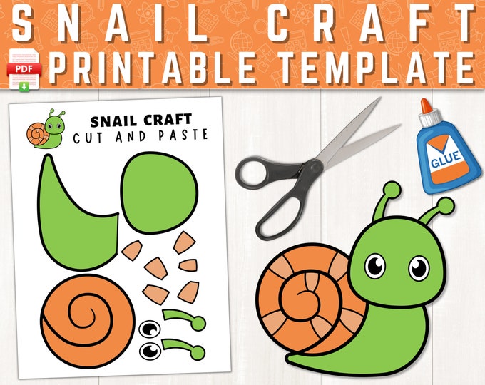 Snail Paper Craft Printable Finger Puppet Bug Template Kids Craft ...