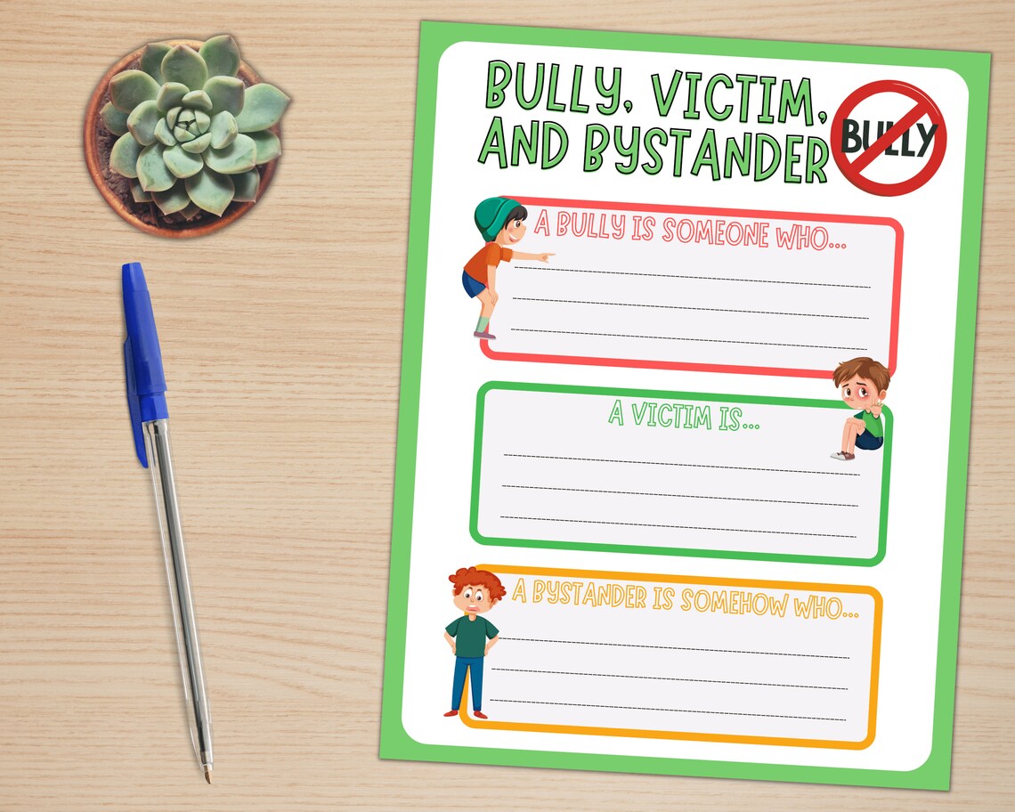 Anti-bullying Printable Worksheets | Anti-bullying Week Activity | Stop ...