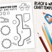 Monster Car Craft Printable Template Transportation Craft Monster Car ...