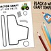 Printable Tractor Craft | Transportation Craft | Build a Tractor | Cut ...