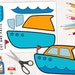 Printable Speedboat Craft Template | Transportation Craft | Color, Cut ...