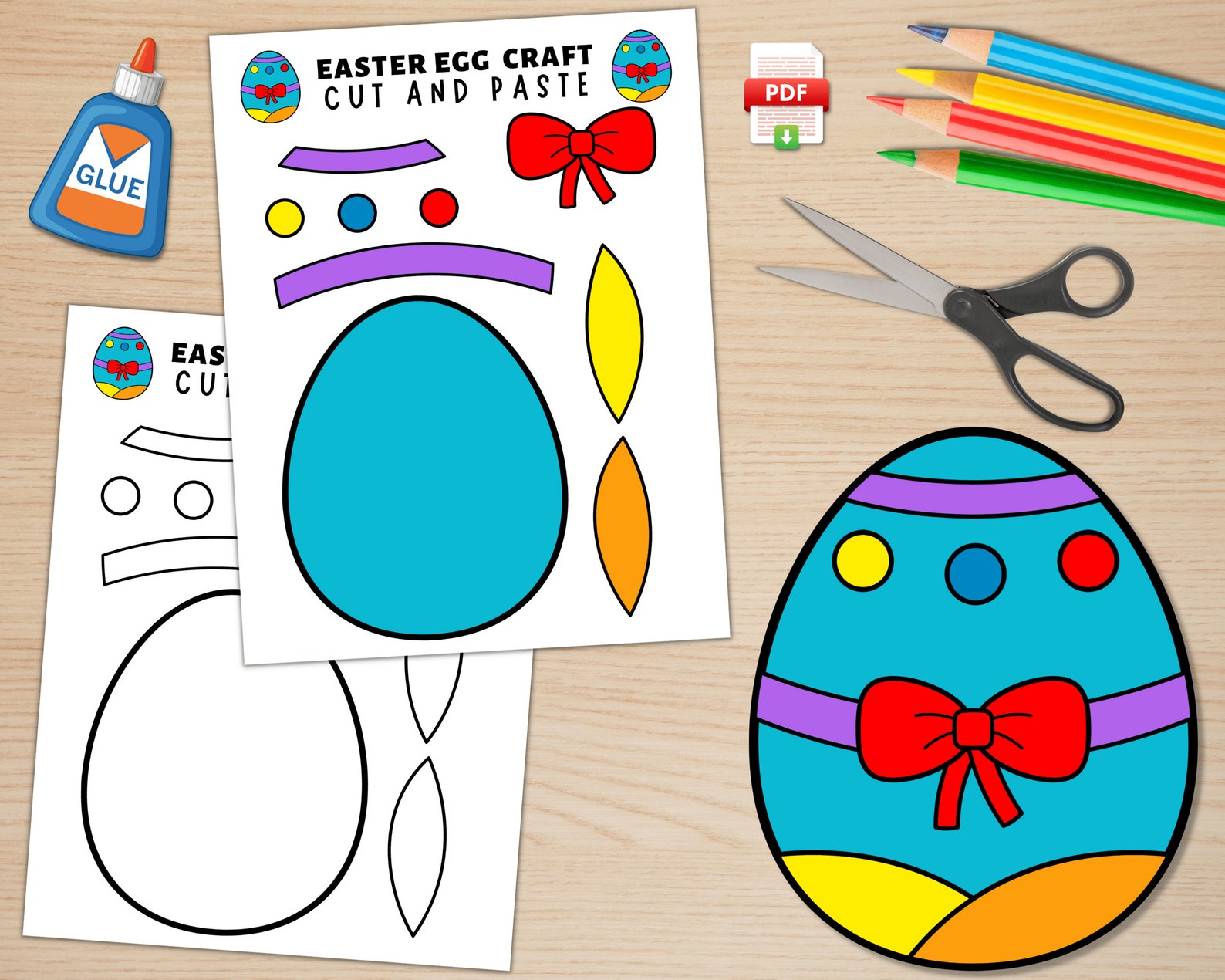 Easter Egg Craft Activity | Spring Craft | Easter Activities ...