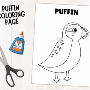 Puffin Craft Printable | Arctic Animal Activity for Kids | Puffin ...
