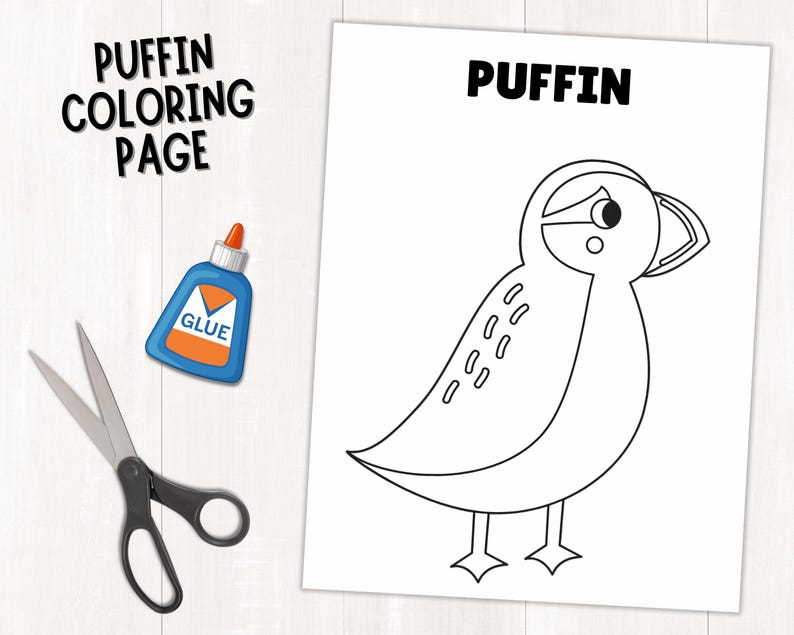 Puffin Craft Printable | Arctic Animal Activity for Kids | Puffin ...