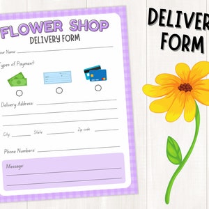 Flower Shop Dramatic Play Printables | Florist Pretend Play | Spring ...