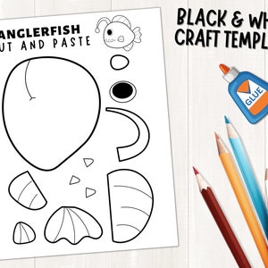 Anglerfish Craft for Kids, Ocean Animal Activity, Sea Life Craft ...