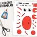 Crab Craft, Printable Template, Sea Life Activity, Ocean Animal Craft ...