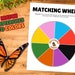 Butterfly Color Matching Wheel Activity | Butterfly Color Game | Spring ...