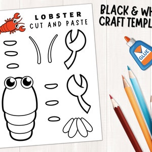 Lobster Craft for Kids | Ocean Habitat Activities | Ocean Animal Craft ...