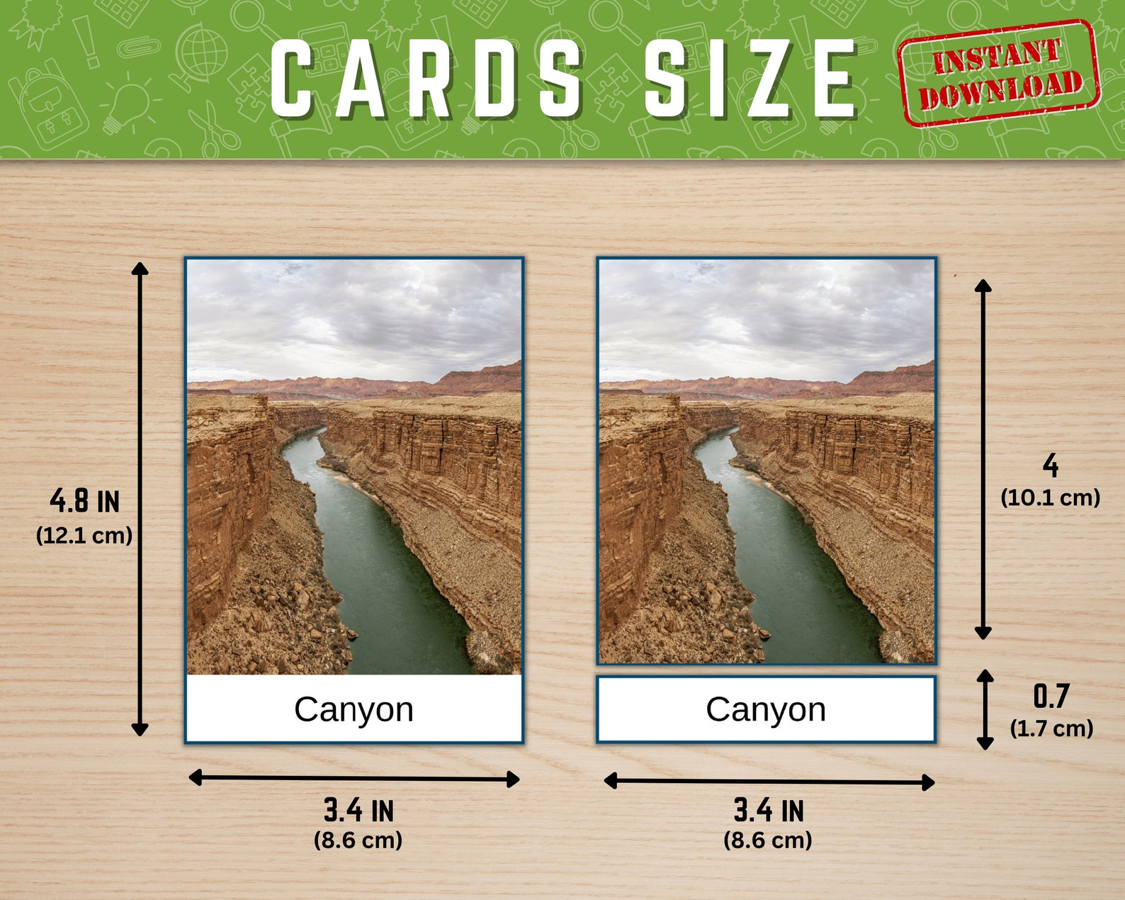 Landforms Montessori 3-part Cards | Types of Landforms Flashcards With ...