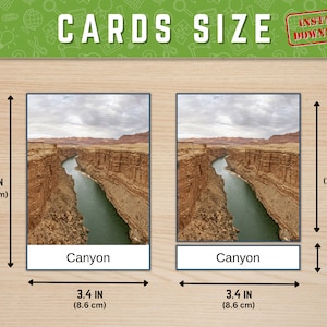 Landforms Montessori 3-part Cards | Types of Landforms Flashcards With ...