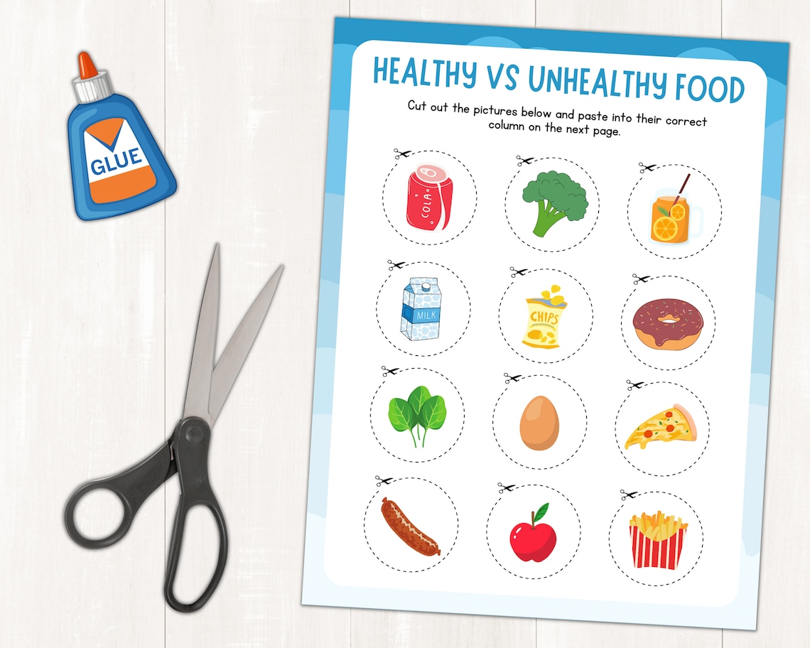 Healthy and Unhealthy Food Sorting Activity, Healthy or Unhealthy Food ...